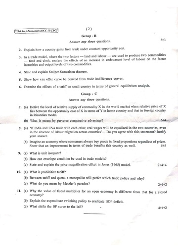 File Cu 2022 B A B Sc Honours Economics Semester 5 Paper Cc 11 Qp