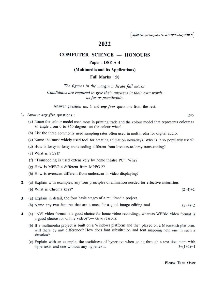 File Cu 2022 B Sc Honours Computer Science Semester 6 Paper Dse A 4