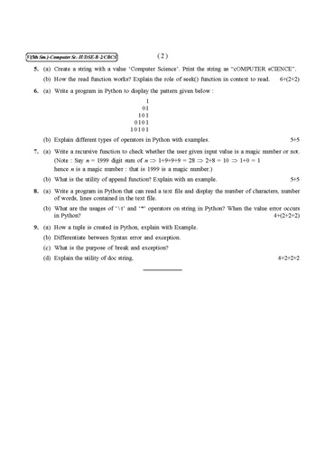File Cu 2021 B Sc Honours Computer Science Semester 5 Paper Dse B 2