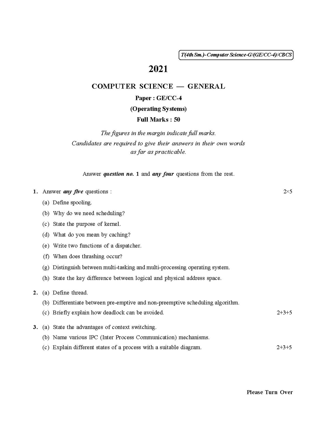 File Cu 2021 B Sc General Computer Science Semester Iv Paper Cc4 Ge4