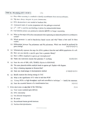 File Cu 2022 B Sc Honours Microbiology Semester 4 Paper Cc 10 Qp Pdf