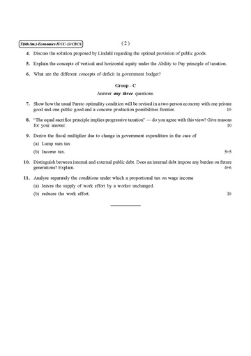 File Cu 2021 B A B Sc Honours Economics Semester Vi Paper Cc 13 Qp