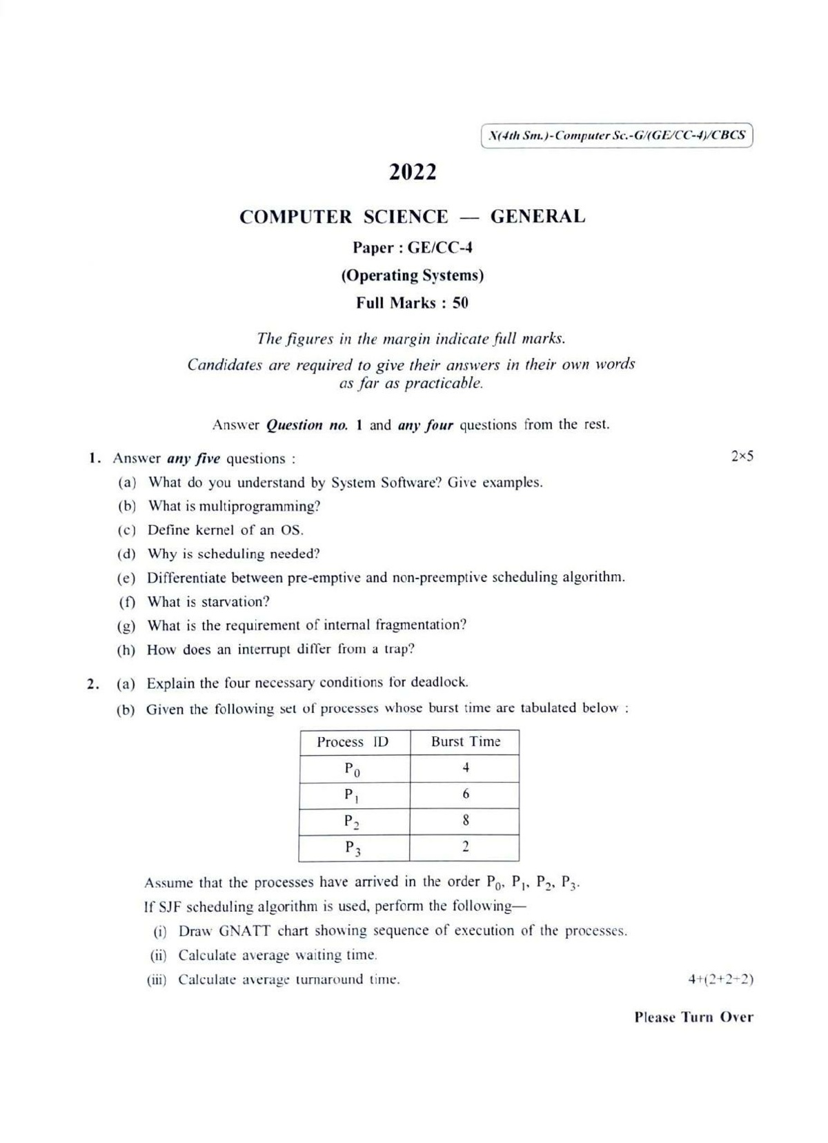 File Cu 2022 B Sc General Computer Science Semester 4 Paper Cc4 Ge4