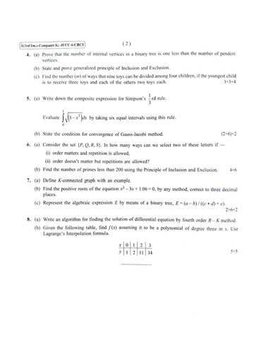 File Cu 2022 B Sc Honours Computer Science Semester 3 Paper Cc 6 Qp