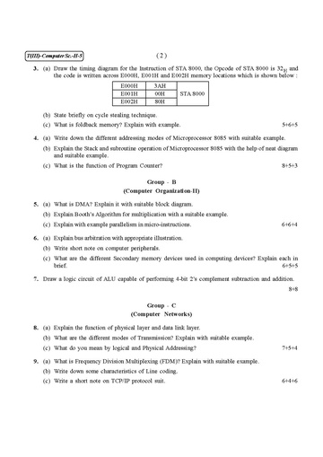File Cu 2021 B Sc Honours Computer Science Part Iii Paper V Qp Pdf